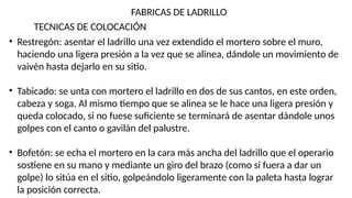 tipos de aparejo de ladrillo mas comunes | PPTX