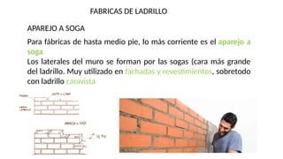 tipos de aparejo de ladrillo mas comunes | PPTX