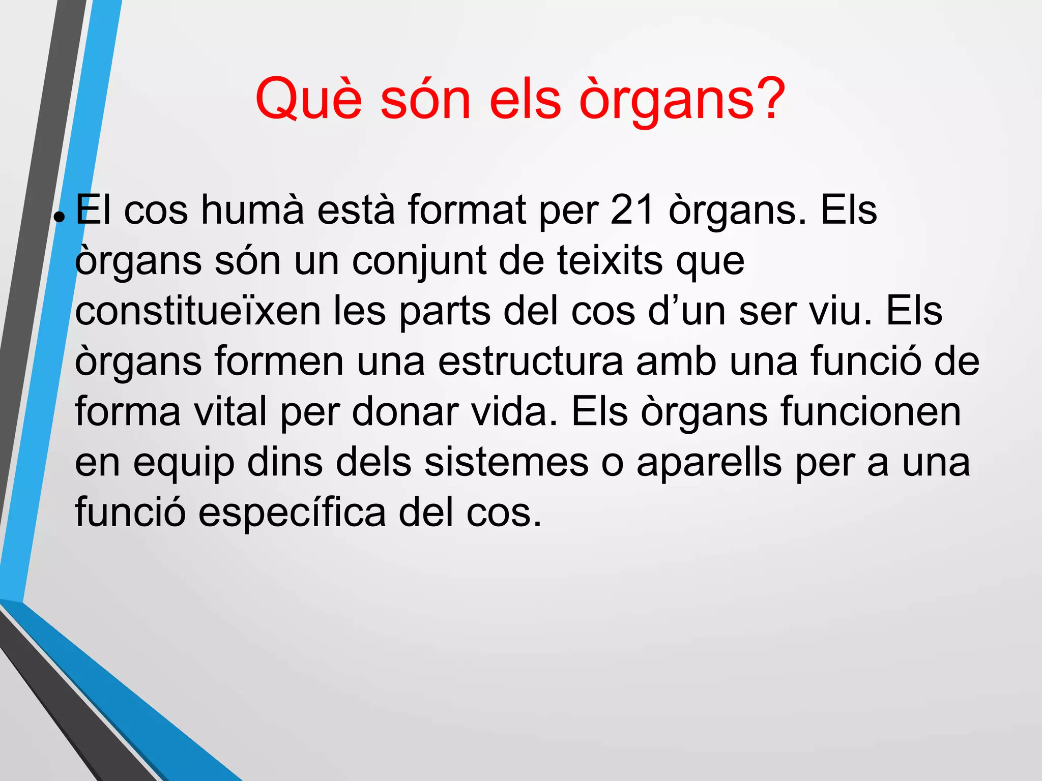 Òrgans de l'aparell circulatori. | PPTX