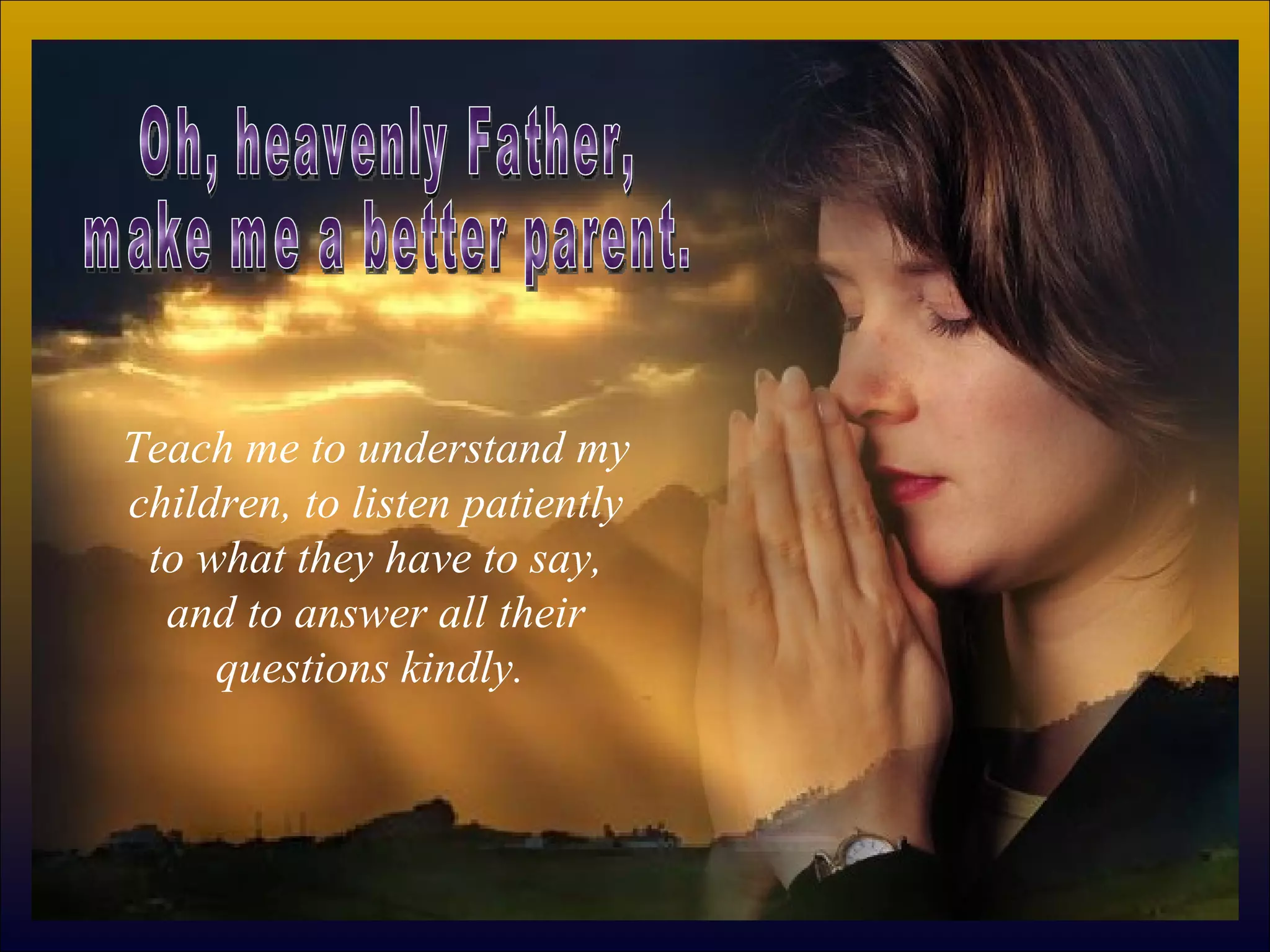 A Parents Prayer | PPS