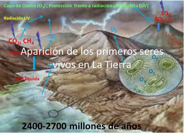Aparición De Los Primeros Seres Vivos En La