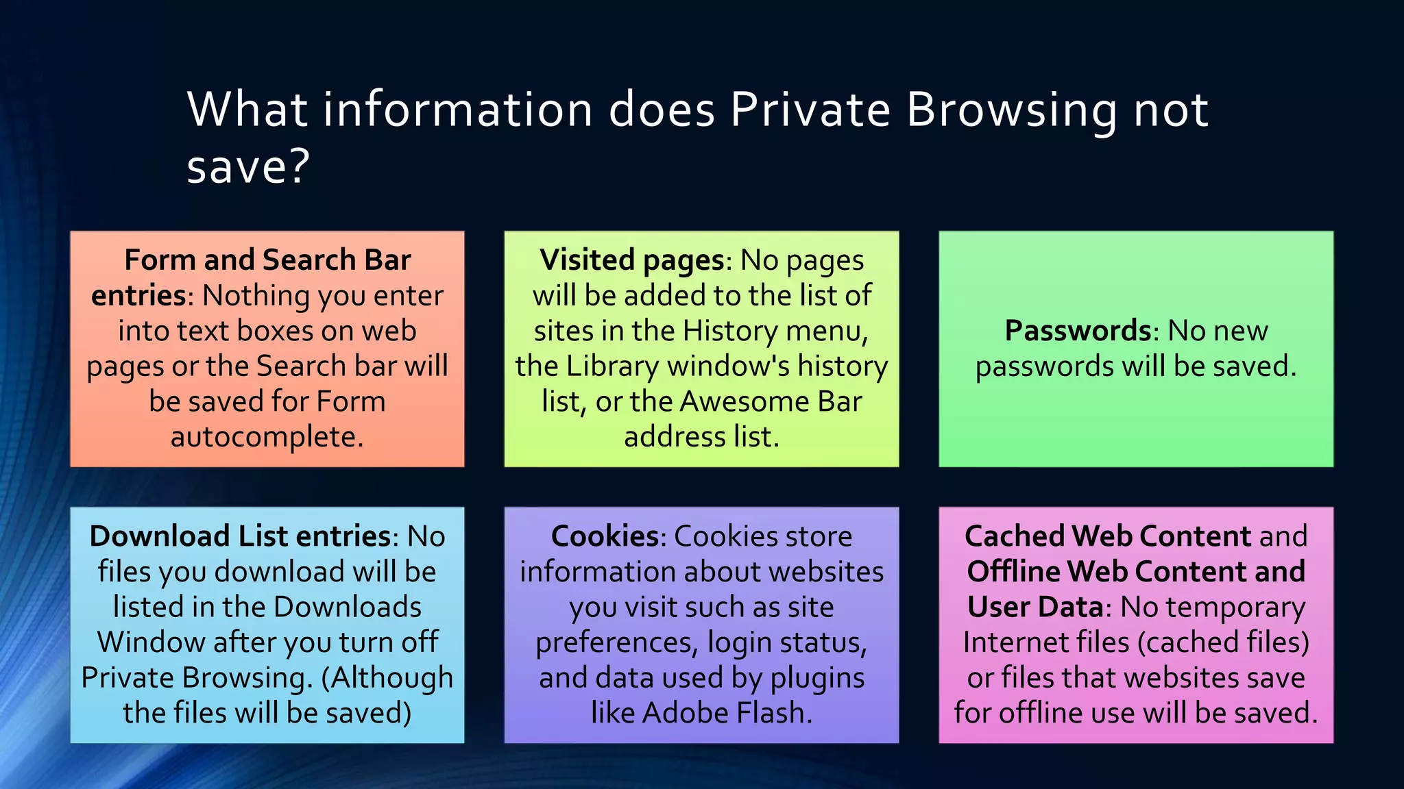 Privacy in private browsing mode | PPTX