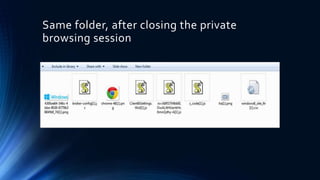 Privacy in private browsing mode | PPTX