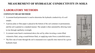 POISEUILLE’S LAW, DARCY’S LAW, HYDRAULIC CONDUCTIVITY | PPT