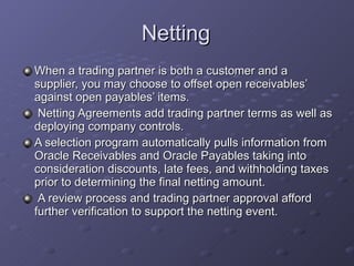 AP/AR Netting R12 | PPT