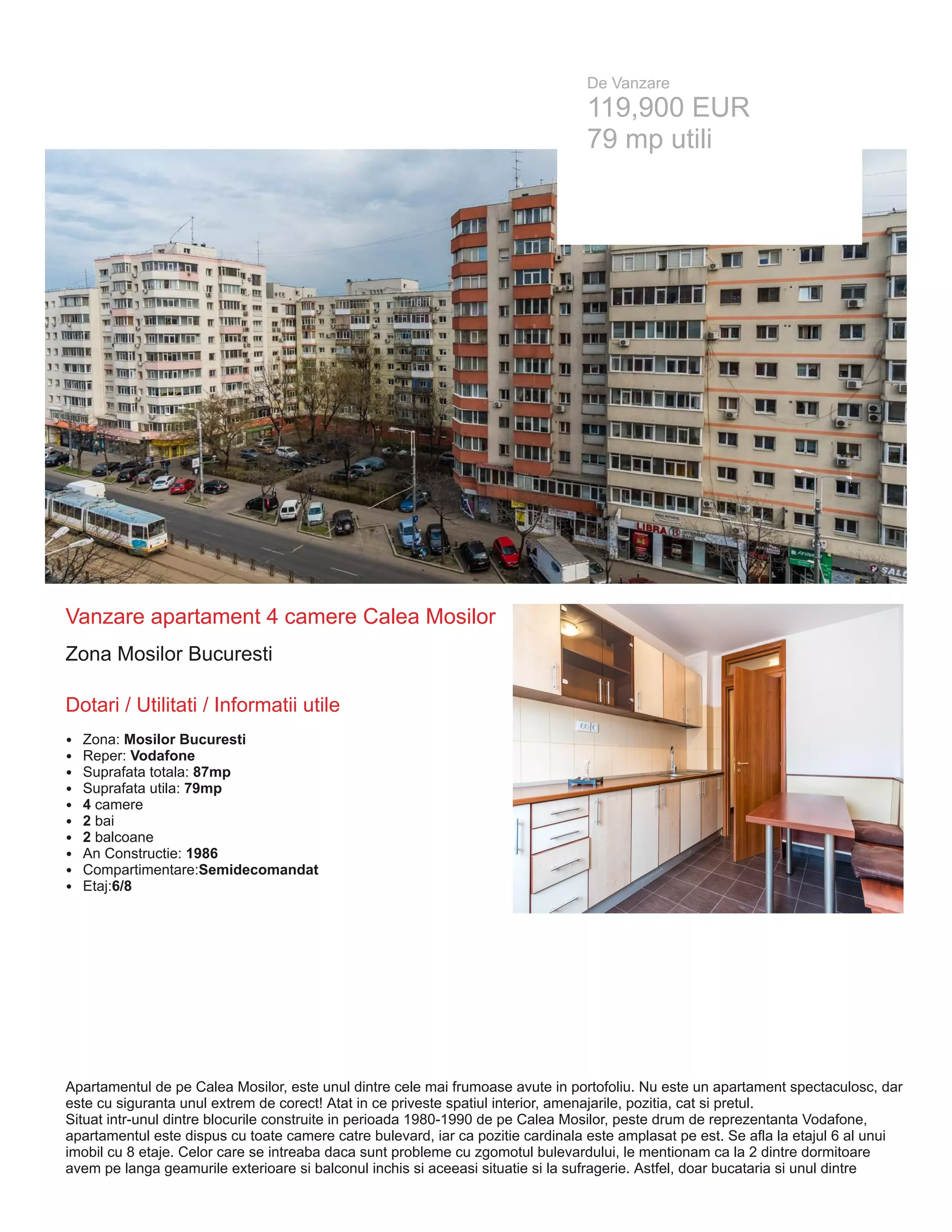 Apartament 4 camere Mosilor | PDF