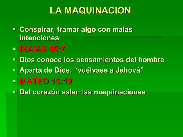 Apartándonos De Las Cosas Que Dios Aborrece Ppt