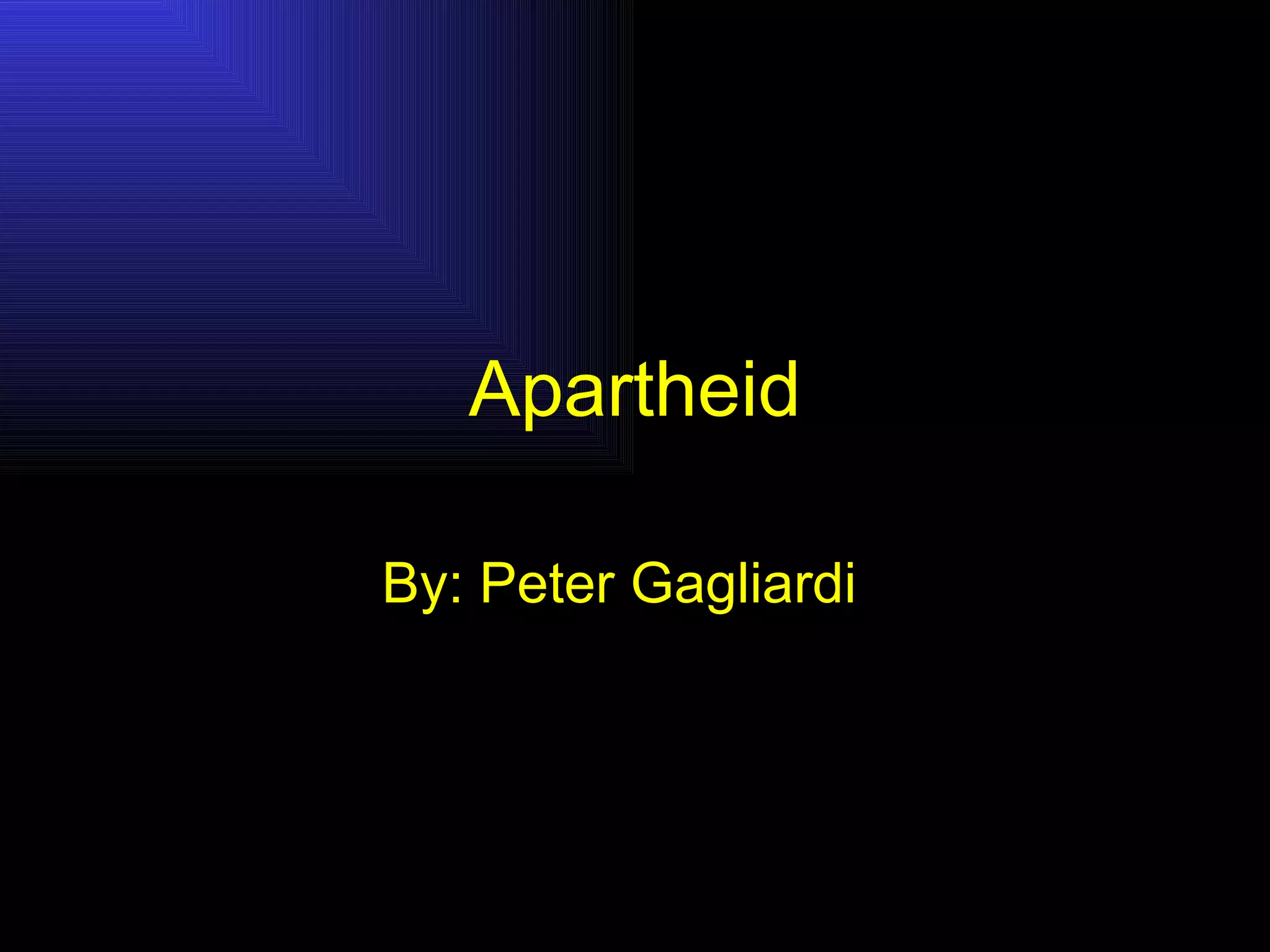 Apartheid | PPT