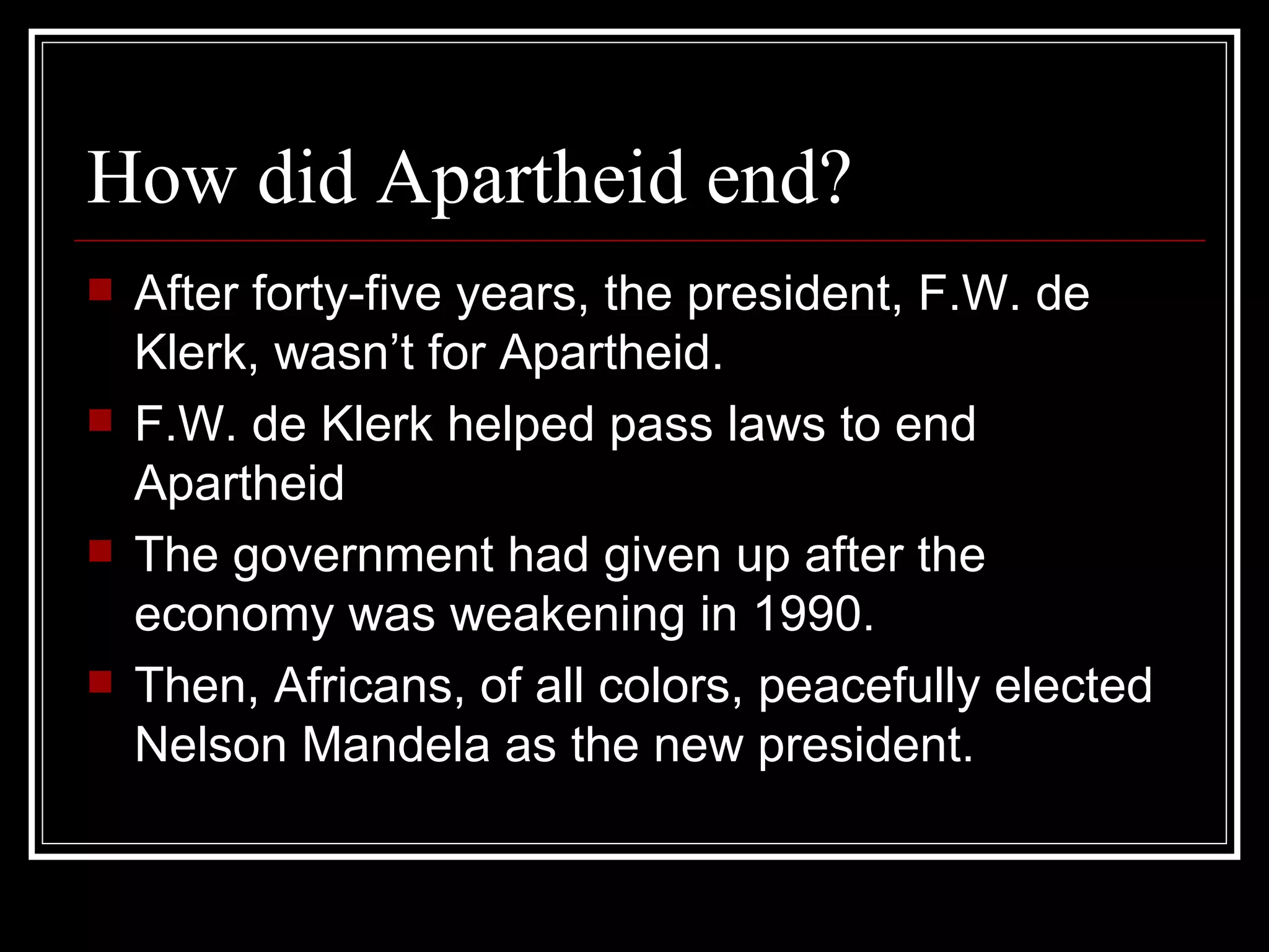 Apartheid | PPT