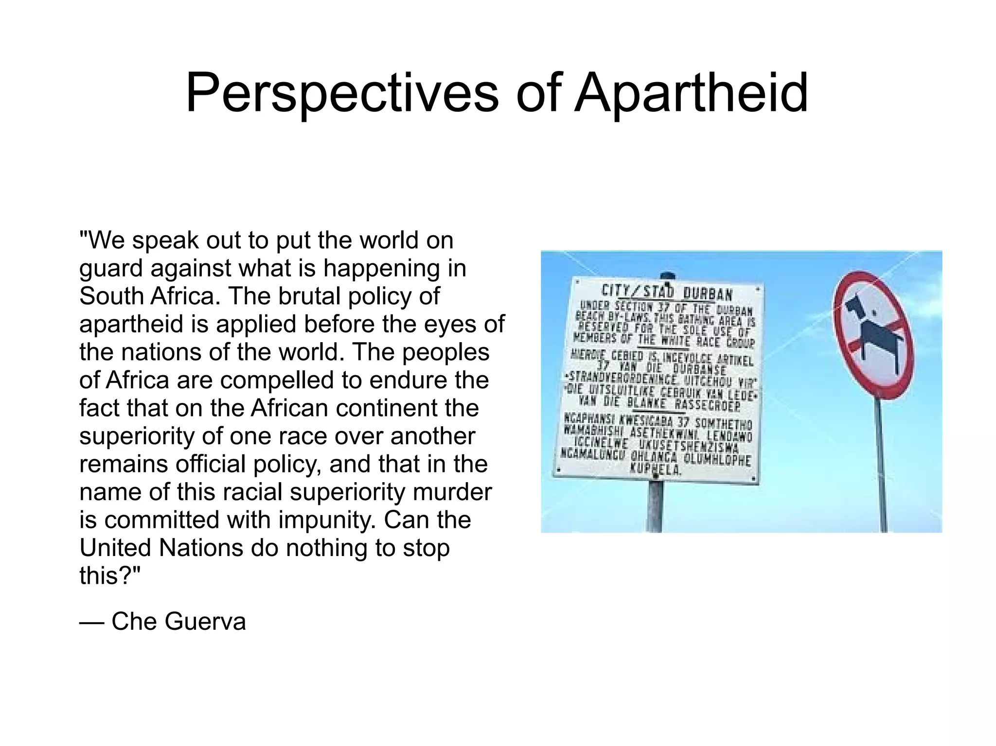 Apartheid | ODP