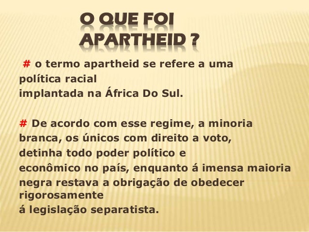 Apartheid - Ritchelle