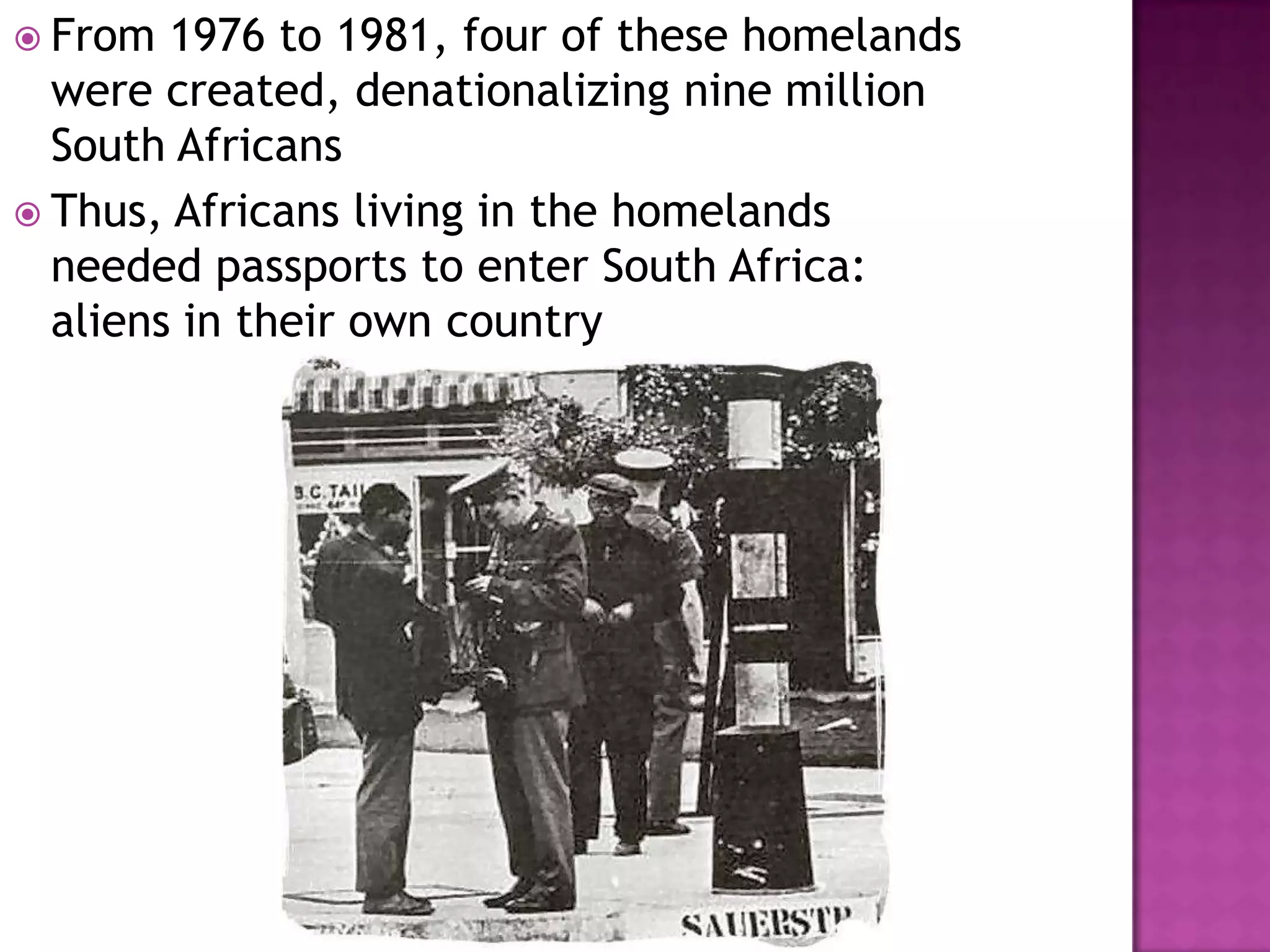 CAPE History Unit Two Apartheid | PPTX