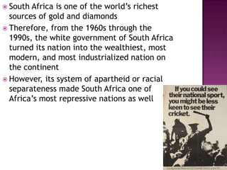 CAPE History Unit Two Apartheid | PPTX