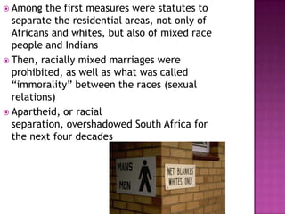 CAPE History Unit Two Apartheid | PPTX