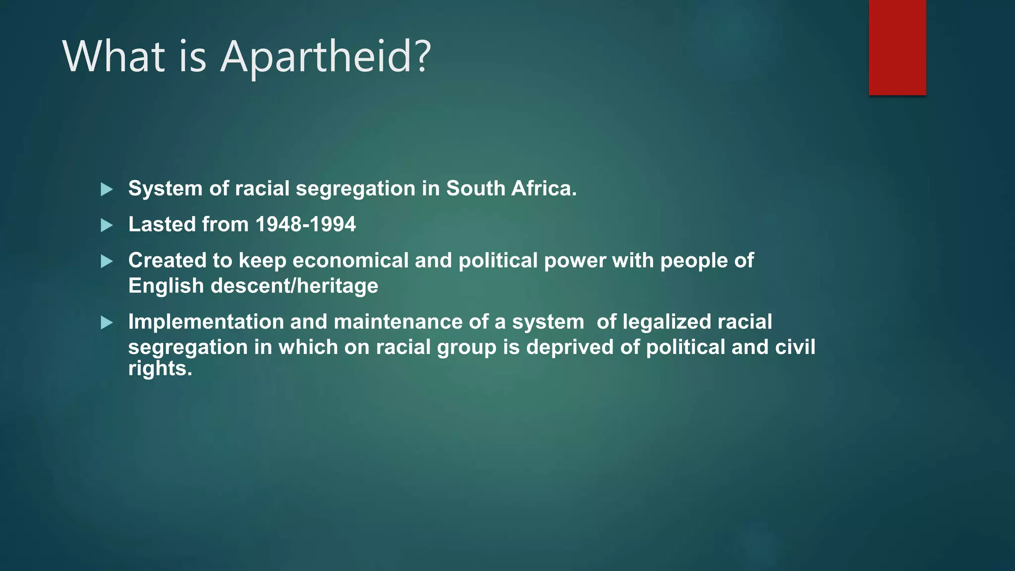 Apartheid | PPTX