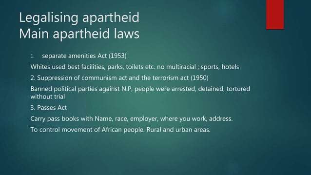 Apartheid | PPTX