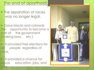 Apartheid and nelson mandela | PPTX