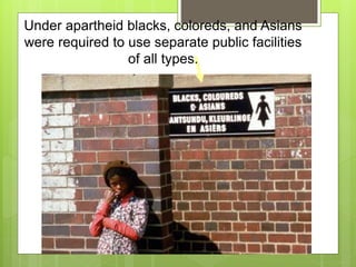 Apartheid and nelson mandela | PPTX