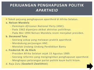 sejarah negara Apartheid di AFRIKA SELATAN.ppt