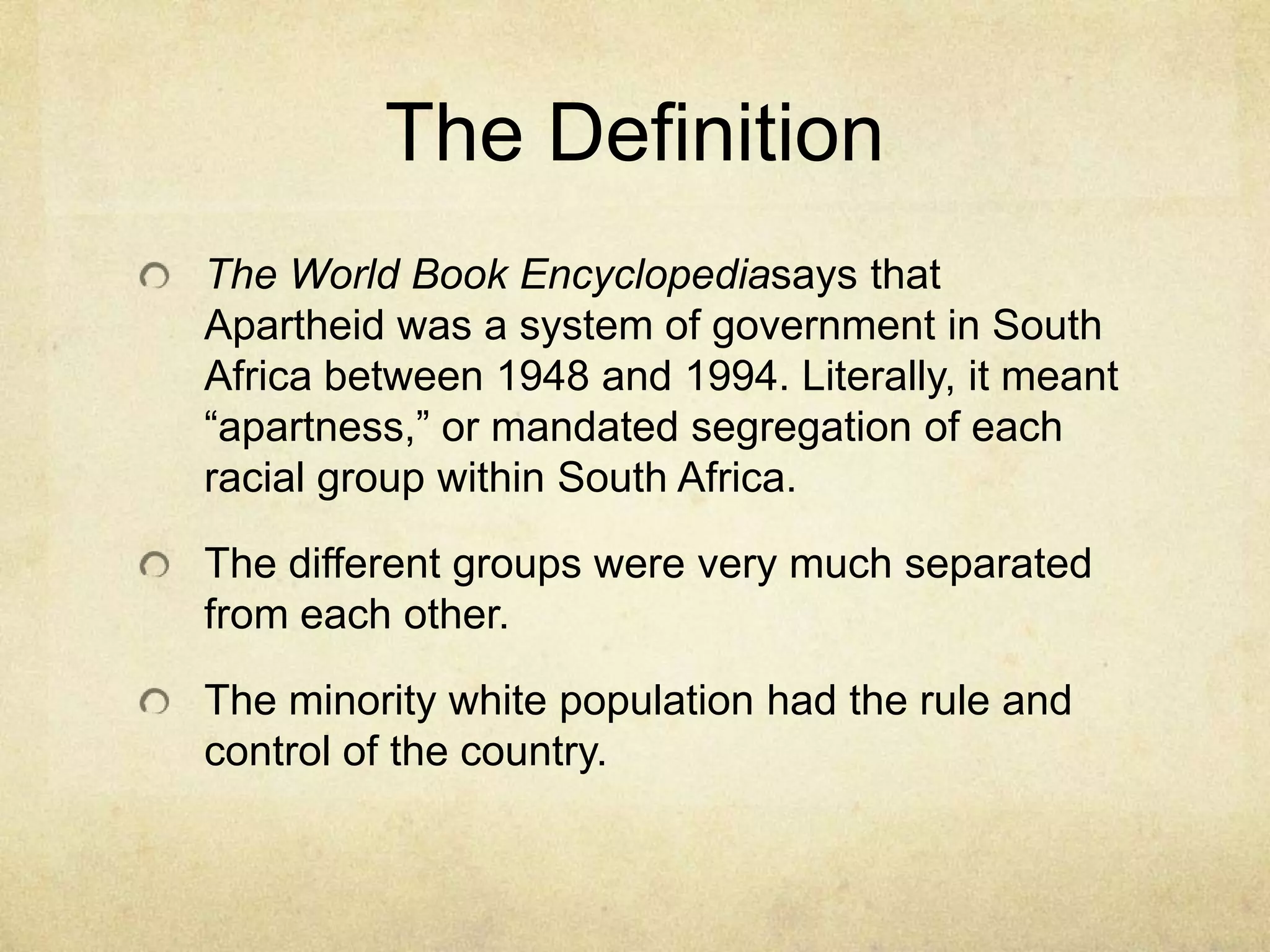 Apartheid: An Introduction for Children | PPTX