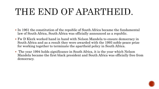 Apartheid in South Africa .pptx | Politics