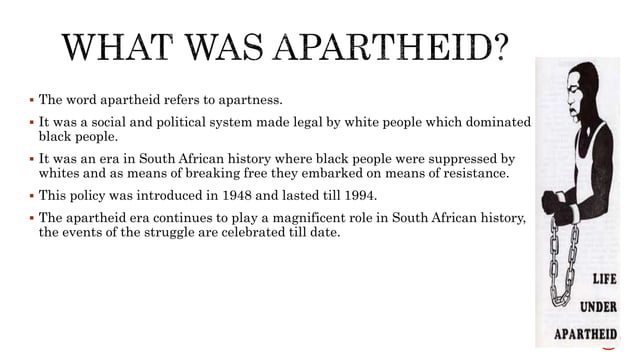 Apartheid in South Africa .pptx | Politics