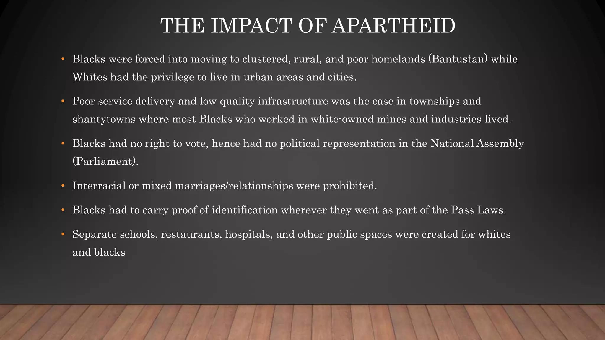 Apartheid in south africa 1948-1994 slideshow | PPTX