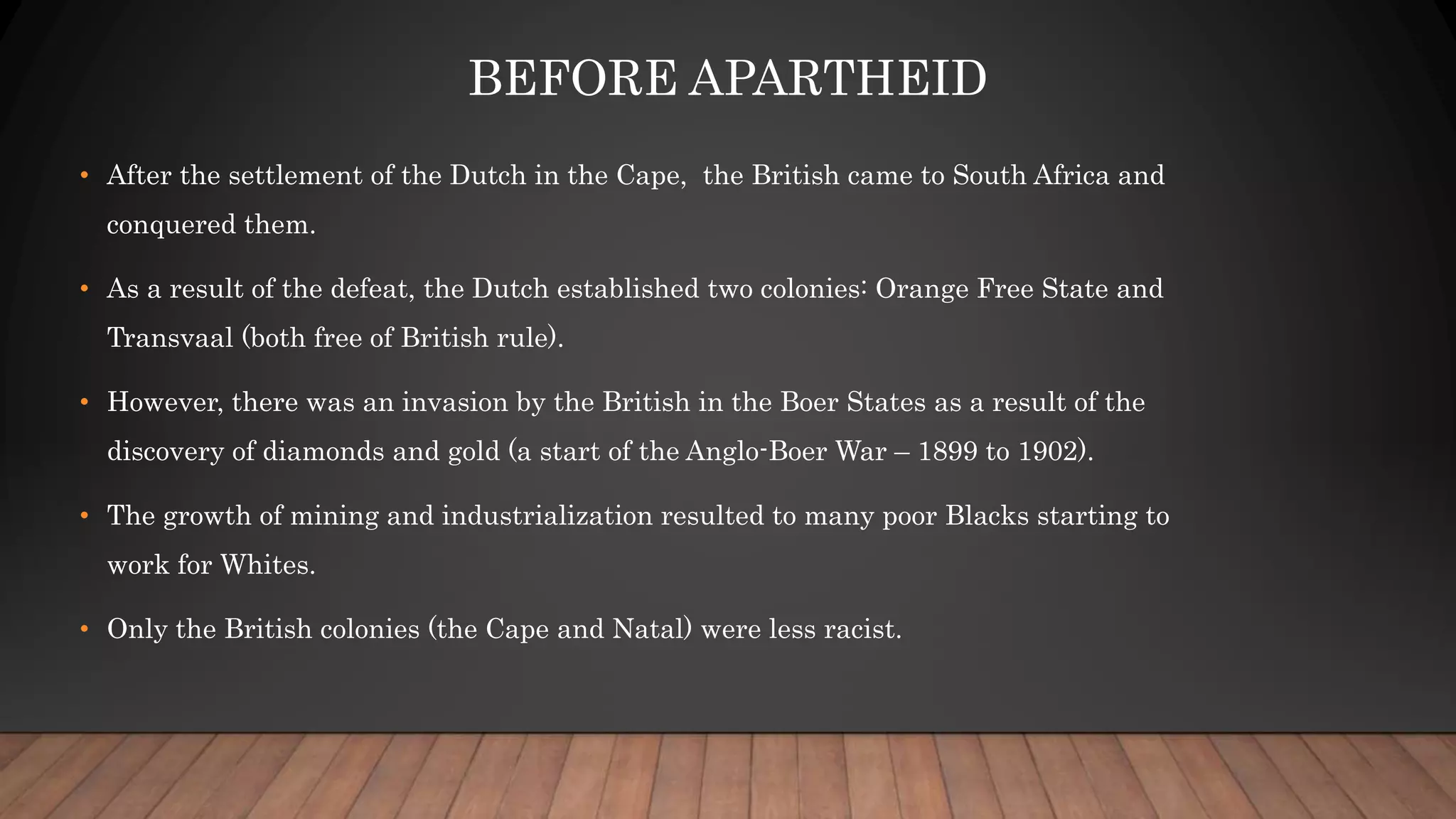 Apartheid in south africa 1948-1994 slideshow | PPTX