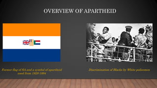 Apartheid in south africa 1948-1994 slideshow | PPTX