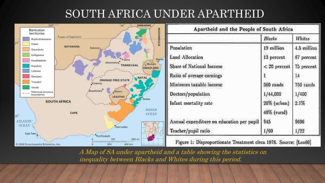 Apartheid in south africa 1948-1994 slideshow | PPTX