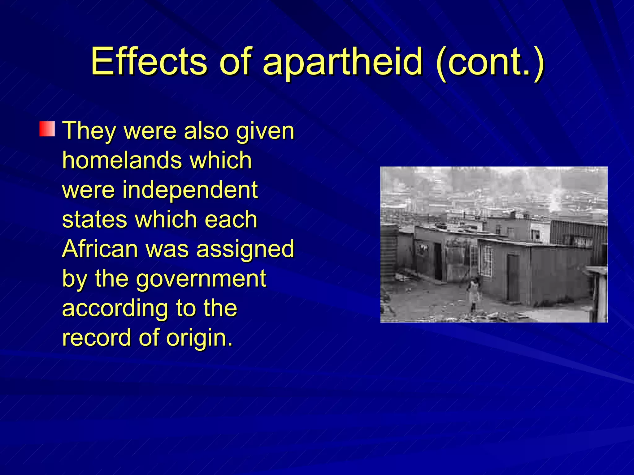 Apartheid In South Africa (2) | PPT