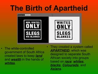 Apartheid ppt | PPT