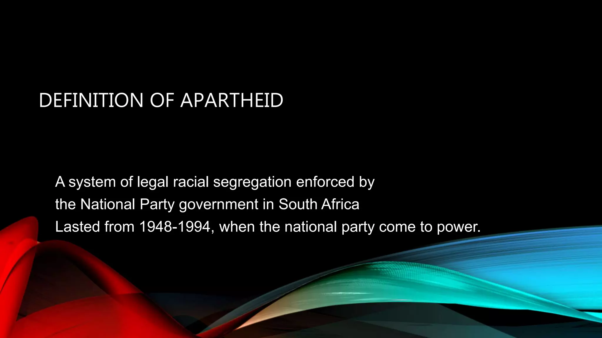 Apartheid | PPTX | Debated Sensitive Social Issues | Sensitive Topics