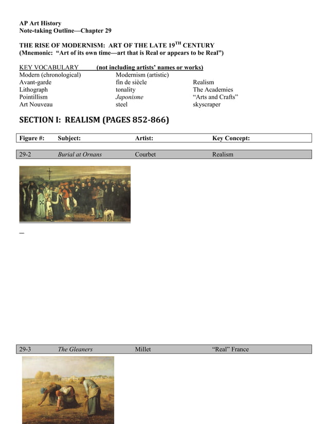 Ap art history outline for notes ch.29