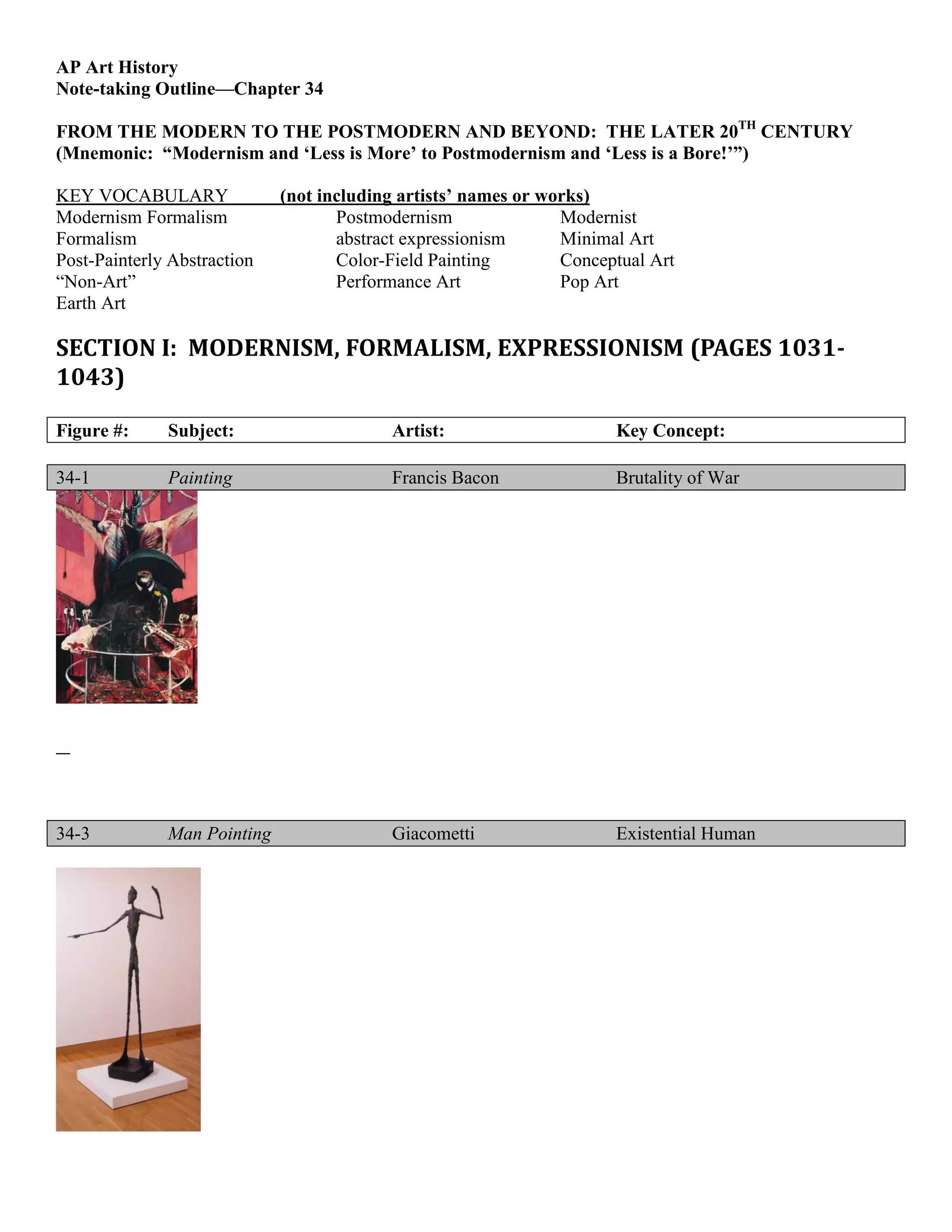 Ap art history outline for notes ch.34