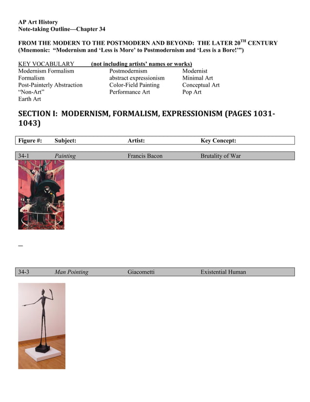 Ap art history outline for notes ch.34