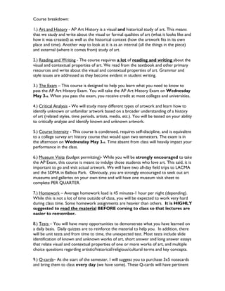 Ap art hist_syllabus_fall10 | PDF