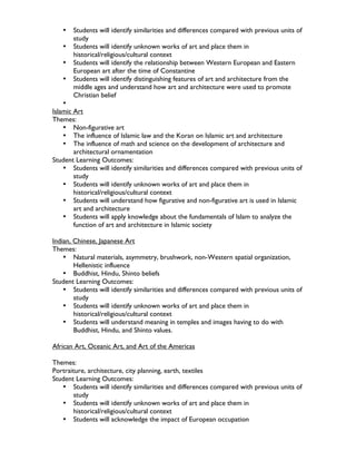 Ap art hist_syllabus_fall10 | PDF