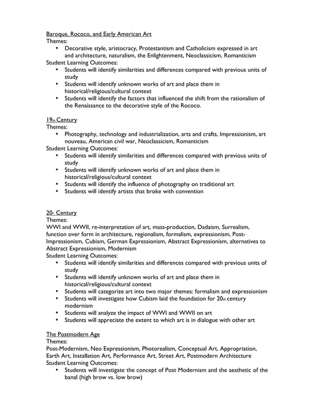 Ap art hist_syllabus_fall10 | PDF