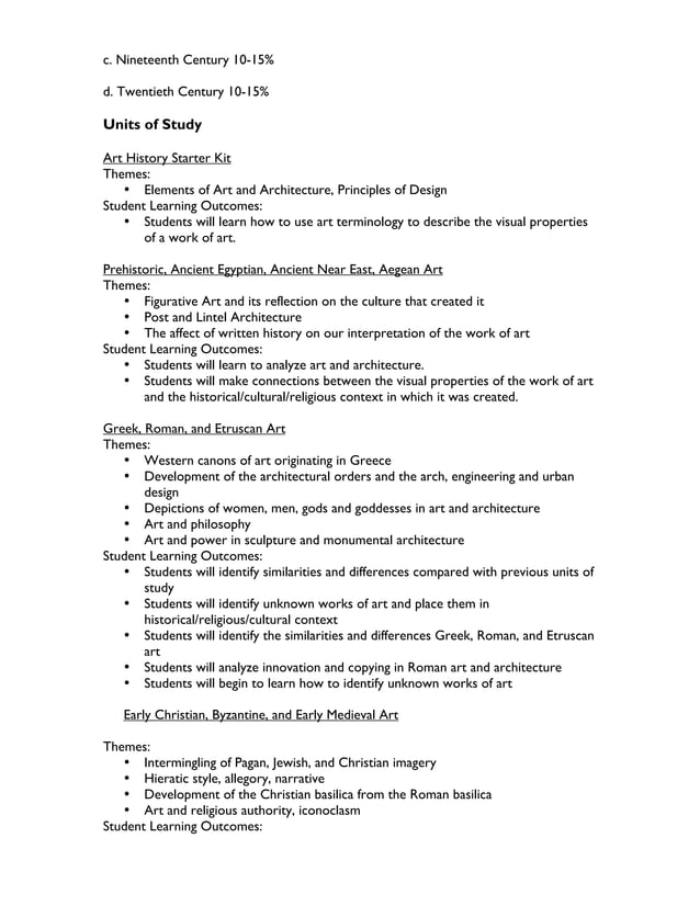 Ap art hist_syllabus_fall10 | PDF