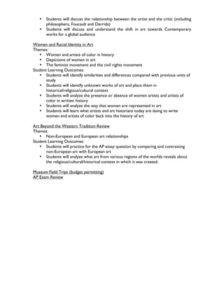 Ap art hist_syllabus_fall10 | PDF