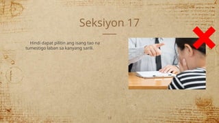 KATIPUNAN NG MGA KARAPATAN-ARTIKULO3.FILI