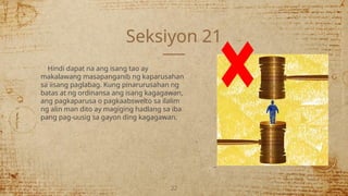 KATIPUNAN NG MGA KARAPATAN-ARTIKULO3.FILI