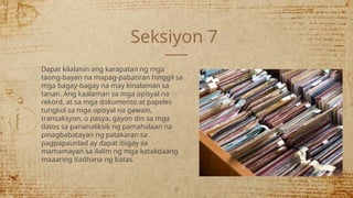 KATIPUNAN NG MGA KARAPATAN-ARTIKULO3.FILI