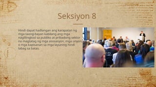 KATIPUNAN NG MGA KARAPATAN-ARTIKULO3.FILI