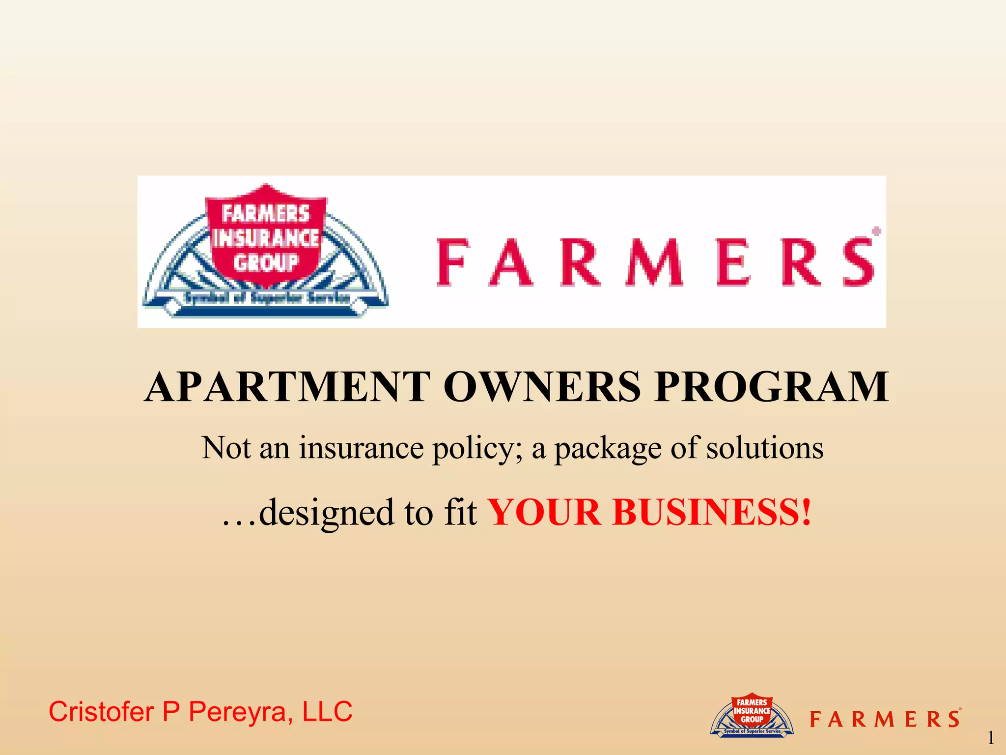 Apartment Owners Program | PPT