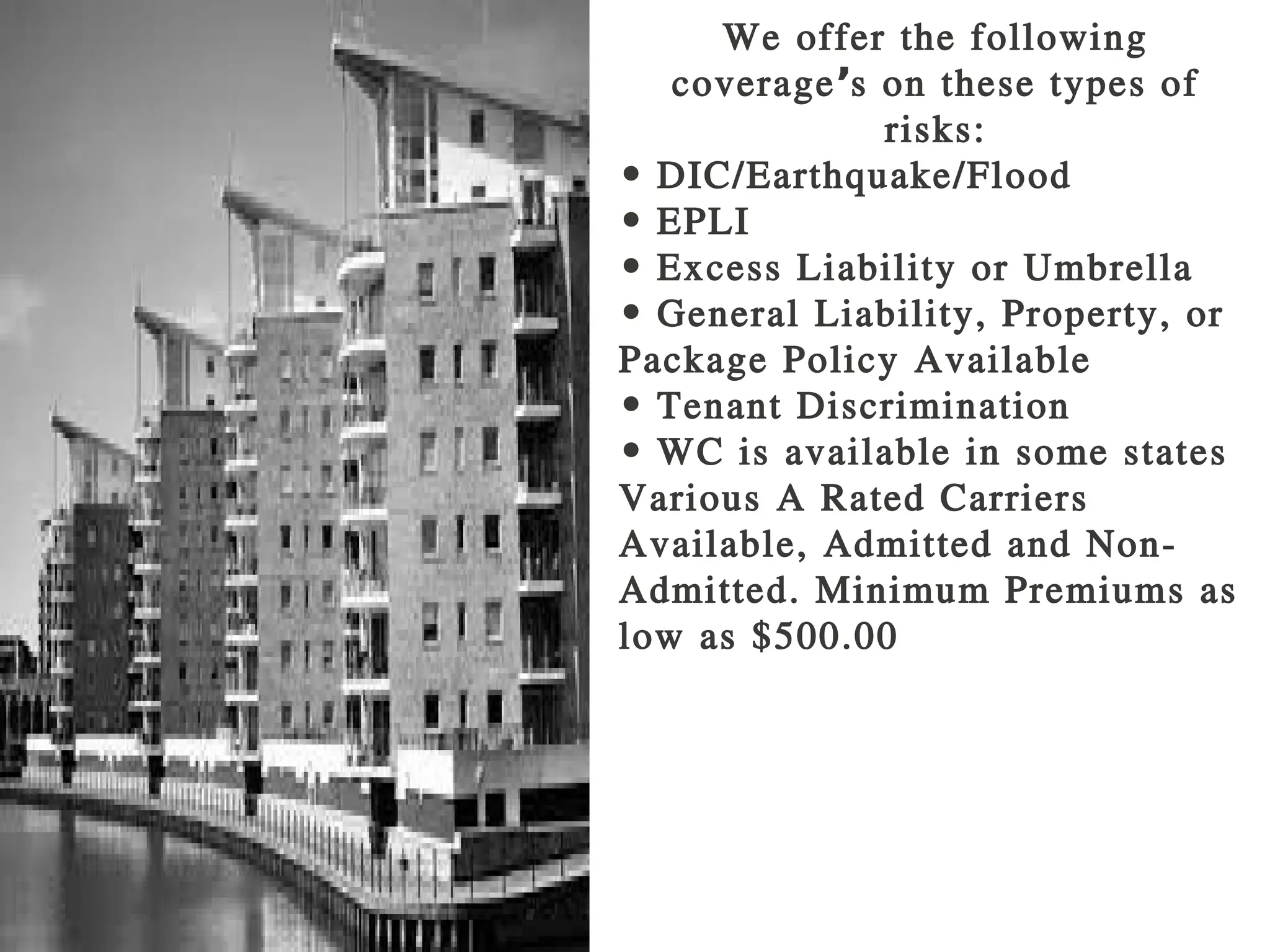 Apartment buildings insurance | PPT