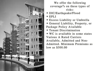 Apartment buildings insurance | PPT