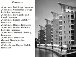Apartment buildings insurance | PPT