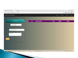 Apartment manageemnt system | PPTX